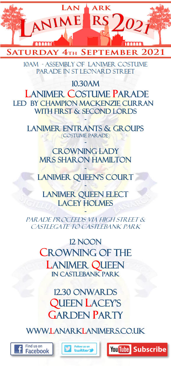 Further Details of 2021 Lanimer Celebrations Announced