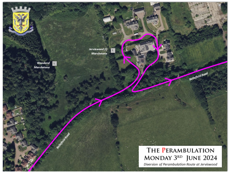 ROUTE OF THE 2024 PERAMBULATION OF THE MARCHES - Lanark Lanimers